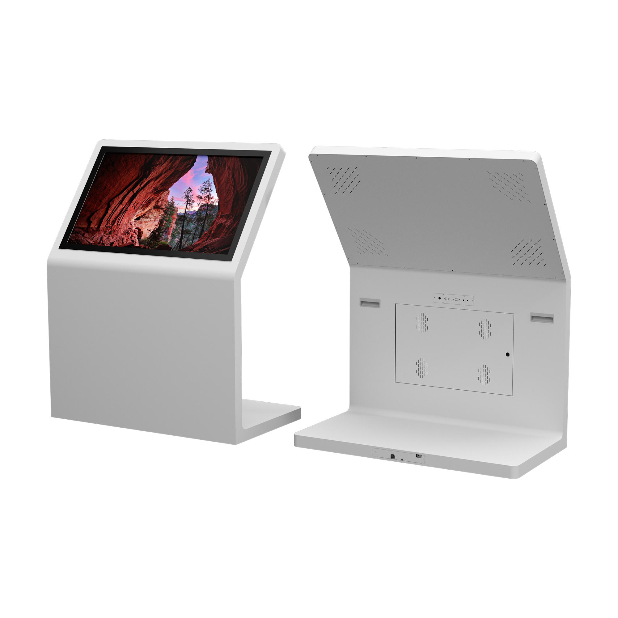 L-Shaped Touch Table | Interactive Collaboration & Ergonomic Design
